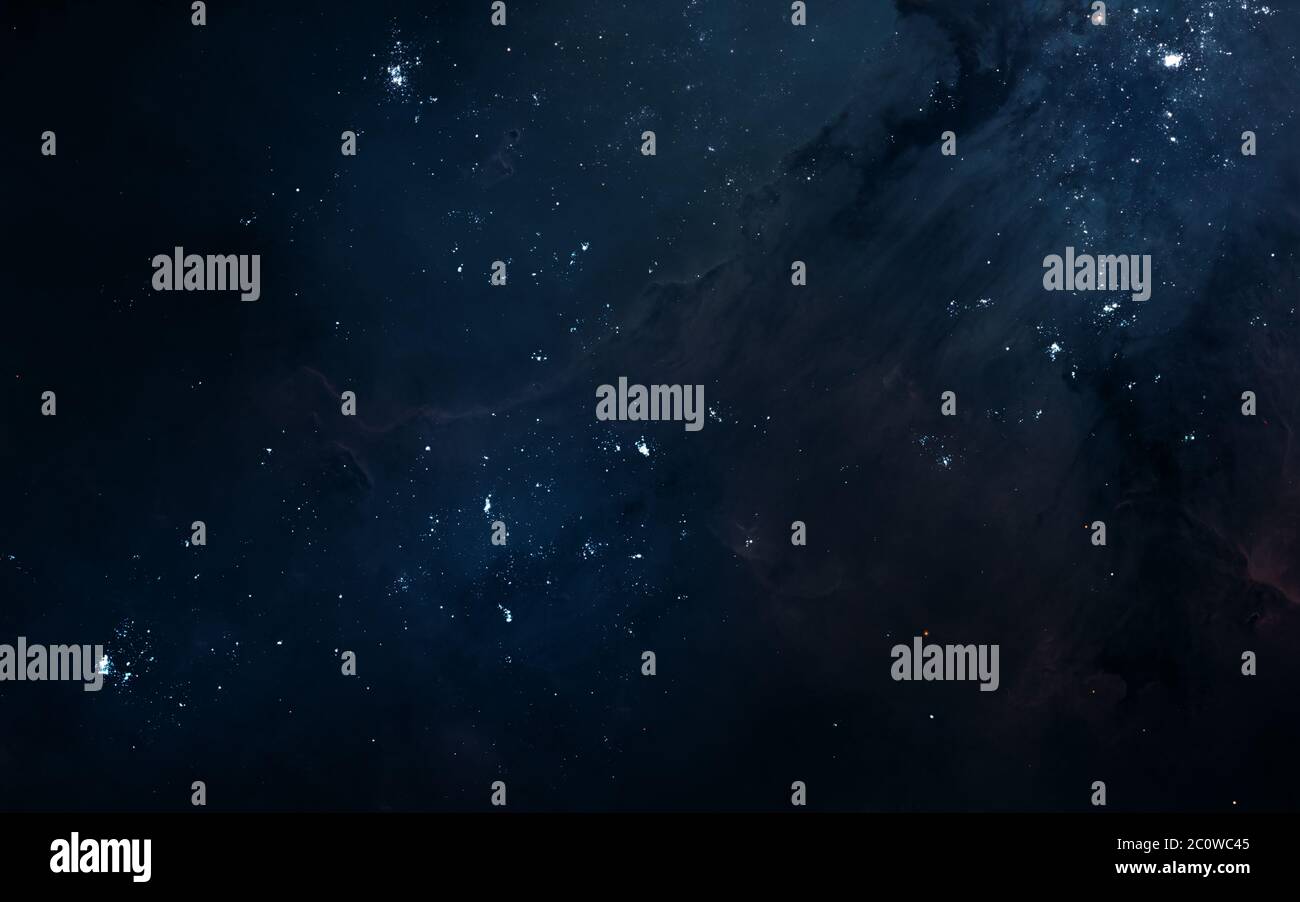 Deep space landscape. Star clusters, nebulae Stock Photo - Alamy