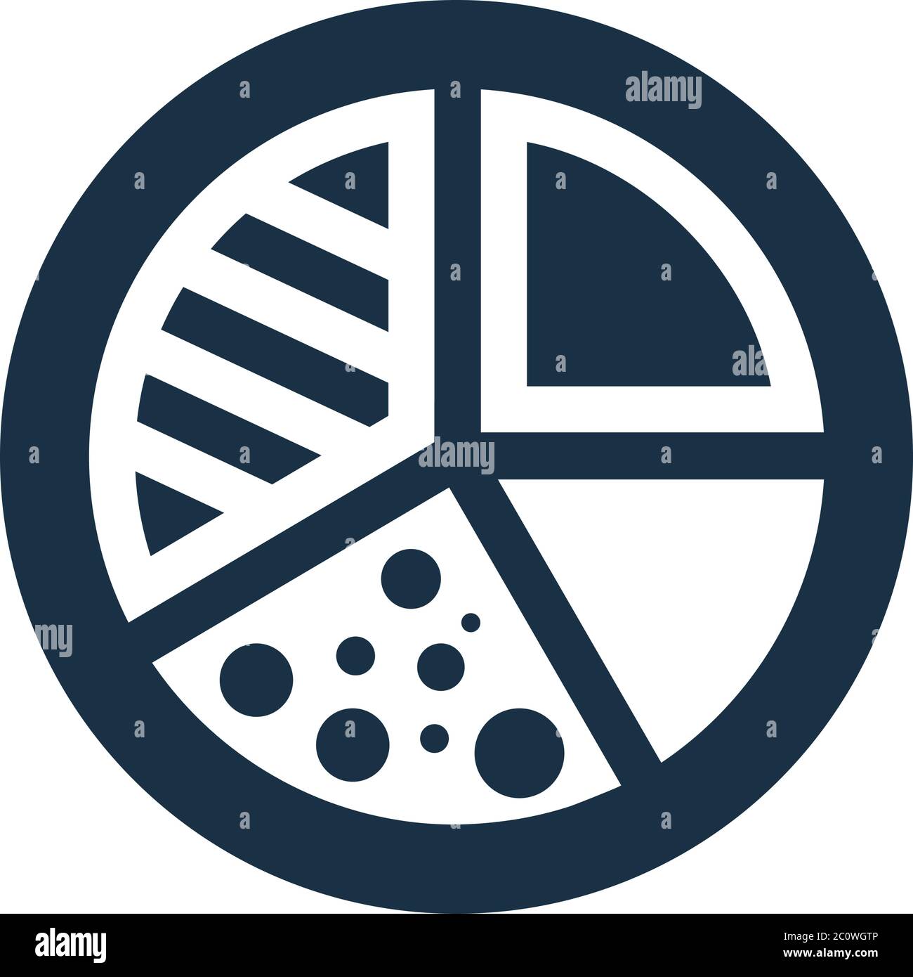 Beautiful design and fully editable Pie chart presentation, statistics ...