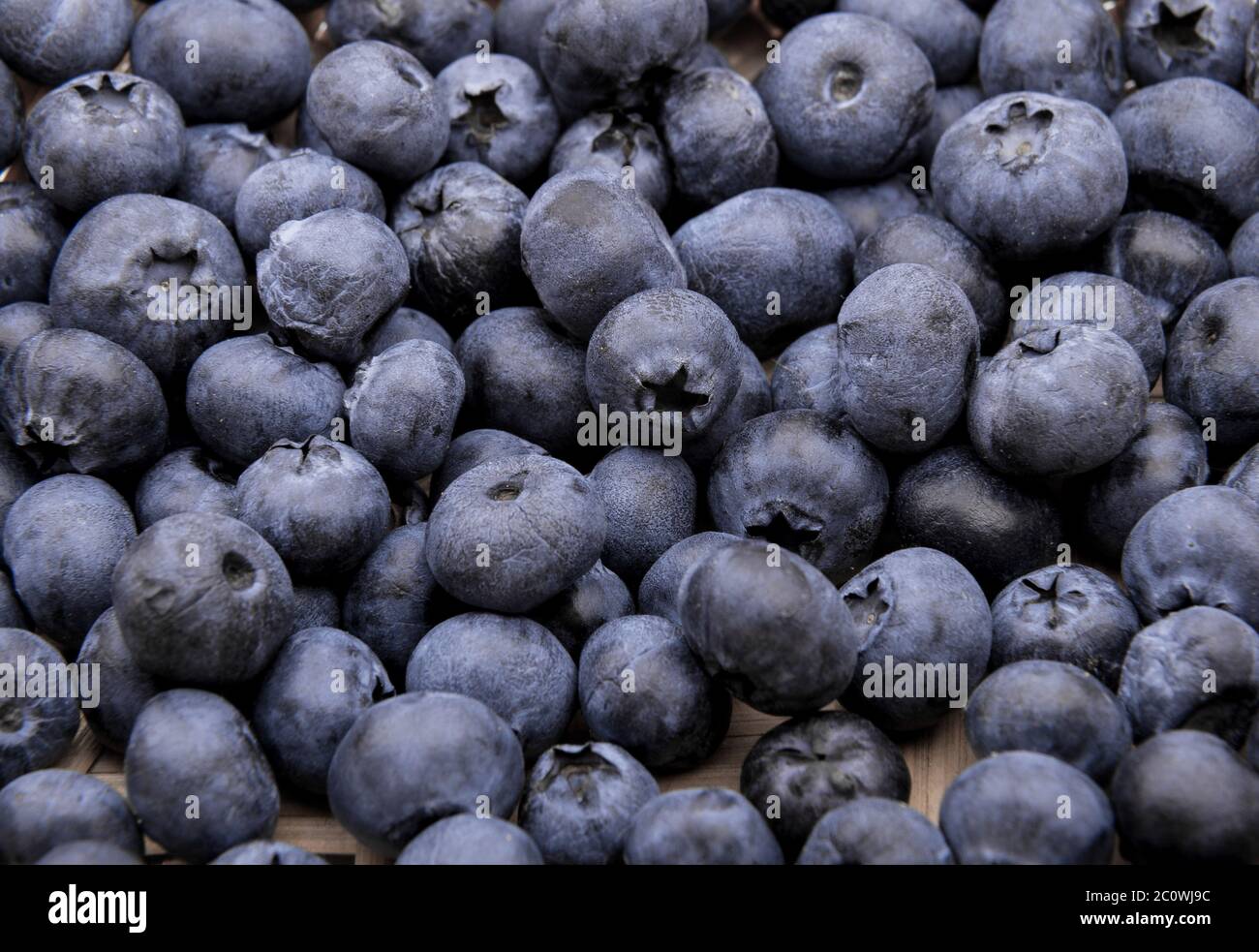 heap of blueberries on white background Stock Photo - Alamy