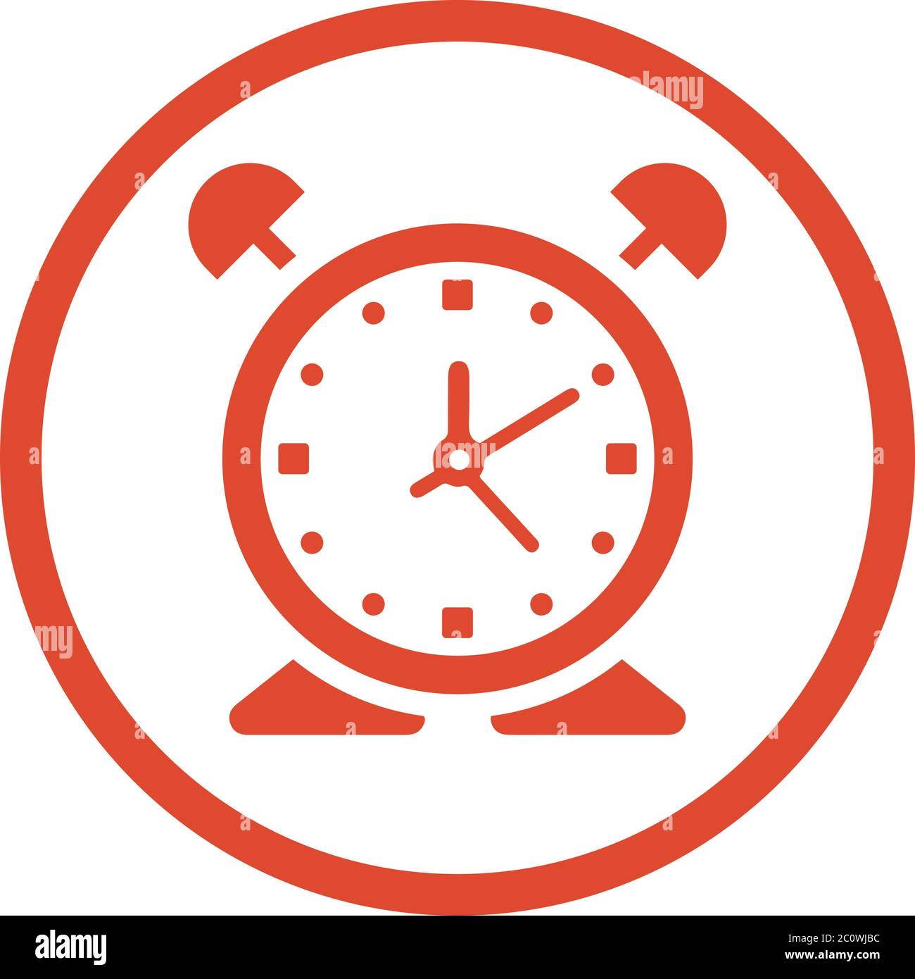 Pixel perfect Table clock, alarm, time management icon for commercial ...