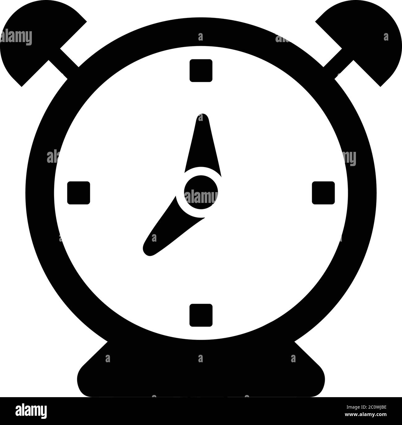 Pixel perfect Table clock, alarm, time management icon for commercial ...