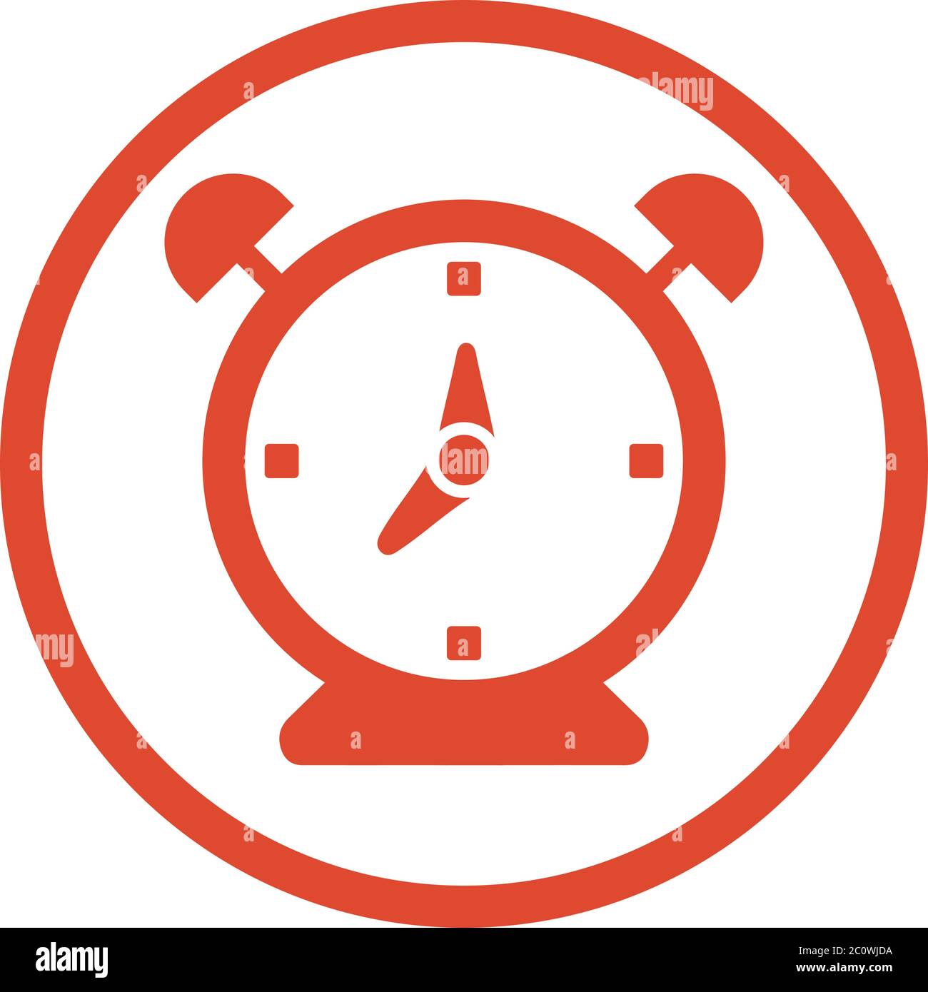 Pixel perfect Table clock, alarm, time management icon for commercial ...