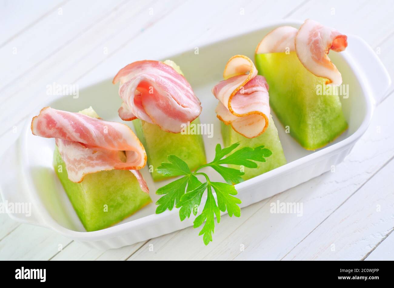melon with ham Stock Photo - Alamy