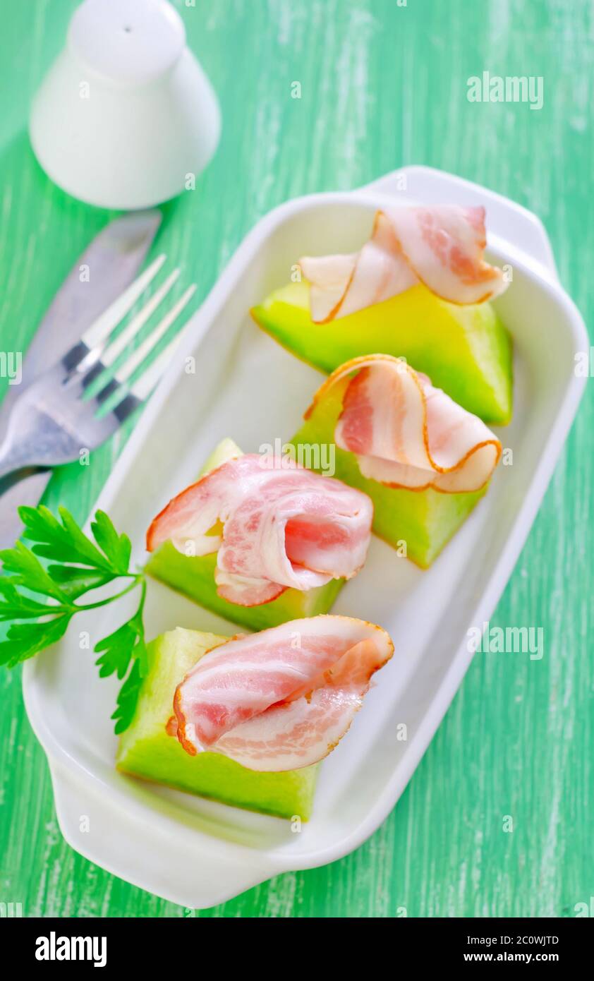 melon with ham Stock Photo - Alamy