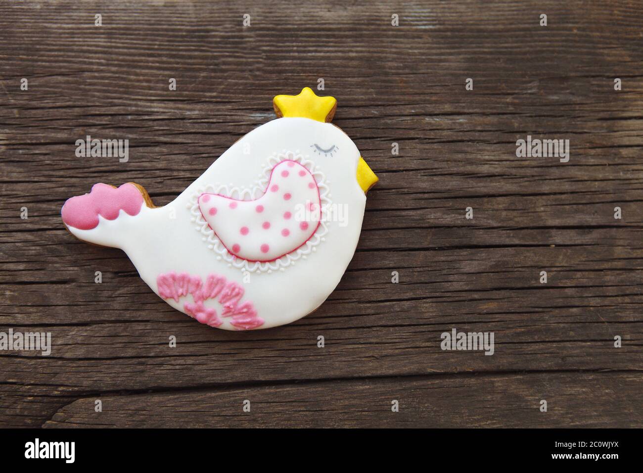 Easter ginger cookies shaped as birds Stock Photo - Alamy