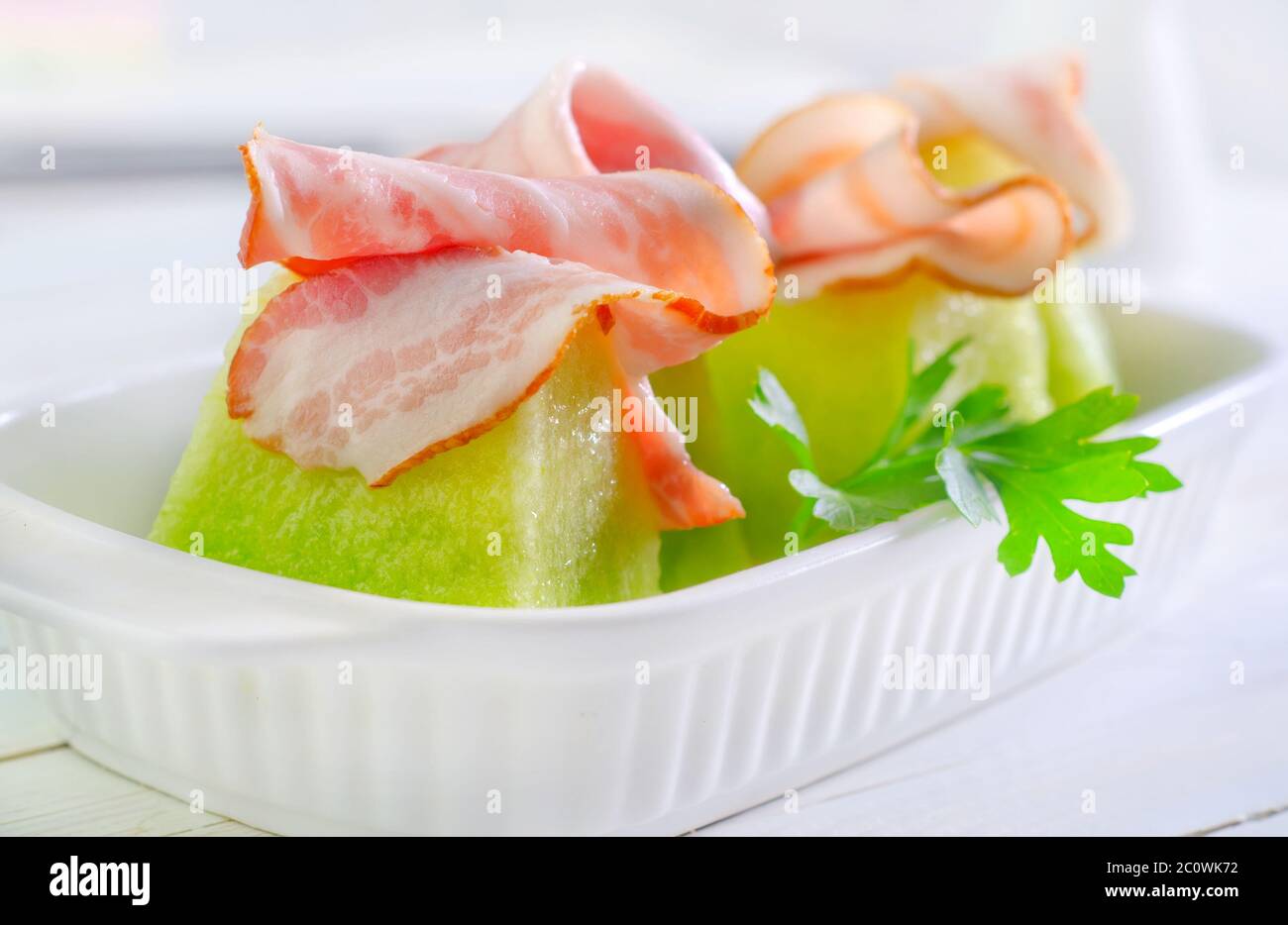 melon with ham Stock Photo - Alamy
