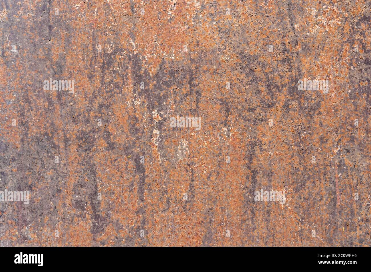 Rusted on surface of the old iron plate, Deterioration of the steel ...