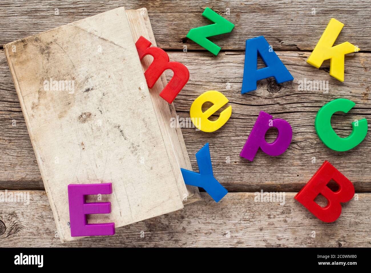 Alphabet letters from old hi-res stock photography and images - Alamy