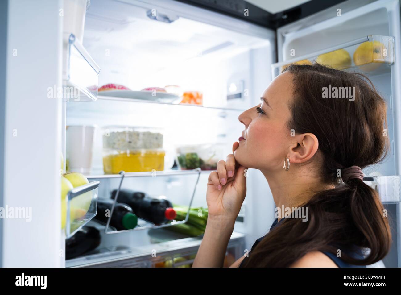 Woman and hungry not pregnant hi-res stock photography and images - Alamy