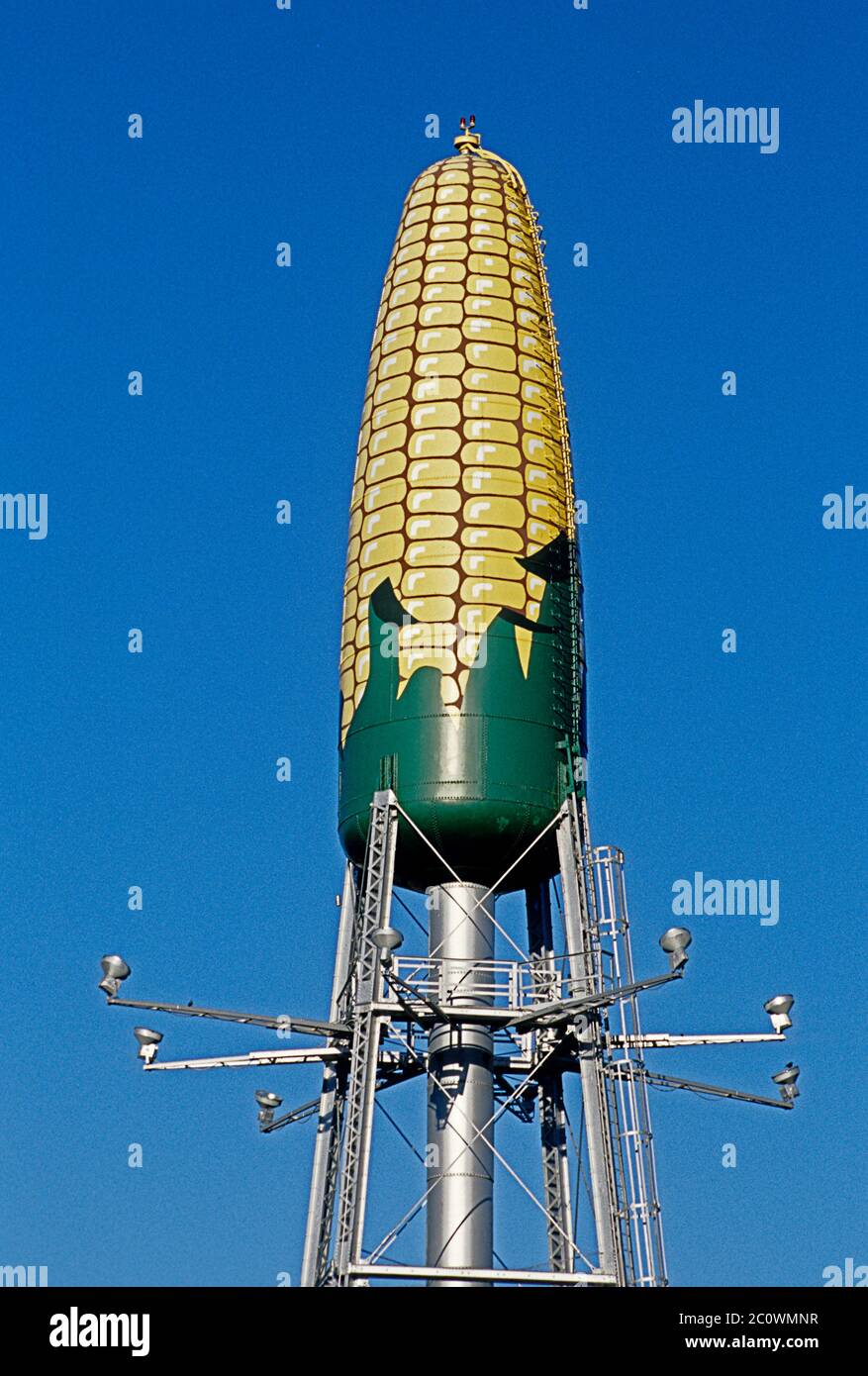 Corn shaped water tower, Seneca Company, Rochester, Minnesota, USA ...