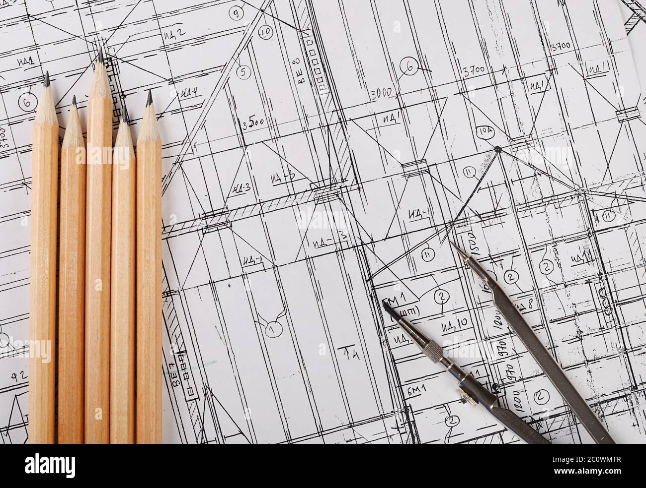 The projects of houses a background Stock Photo - Alamy