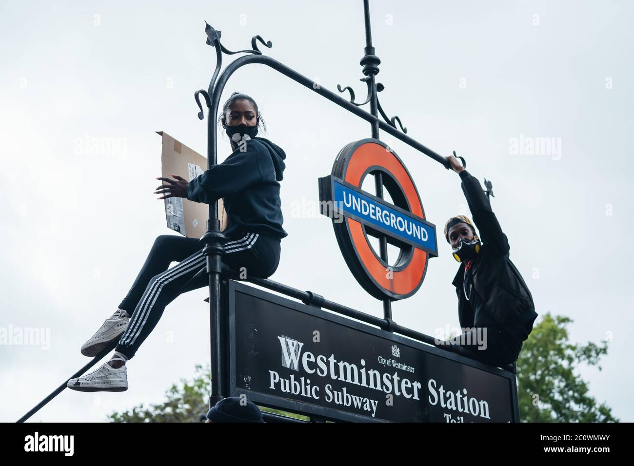 London / UK - 06/06/2020: Black Lives Matter protest during lockdown ...