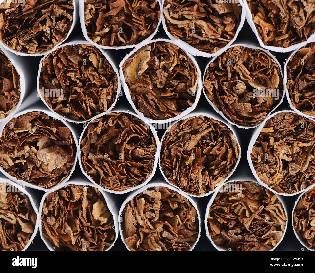 Closeup of Tobacco Cigarettes Background or texture Stock Photo - Alamy