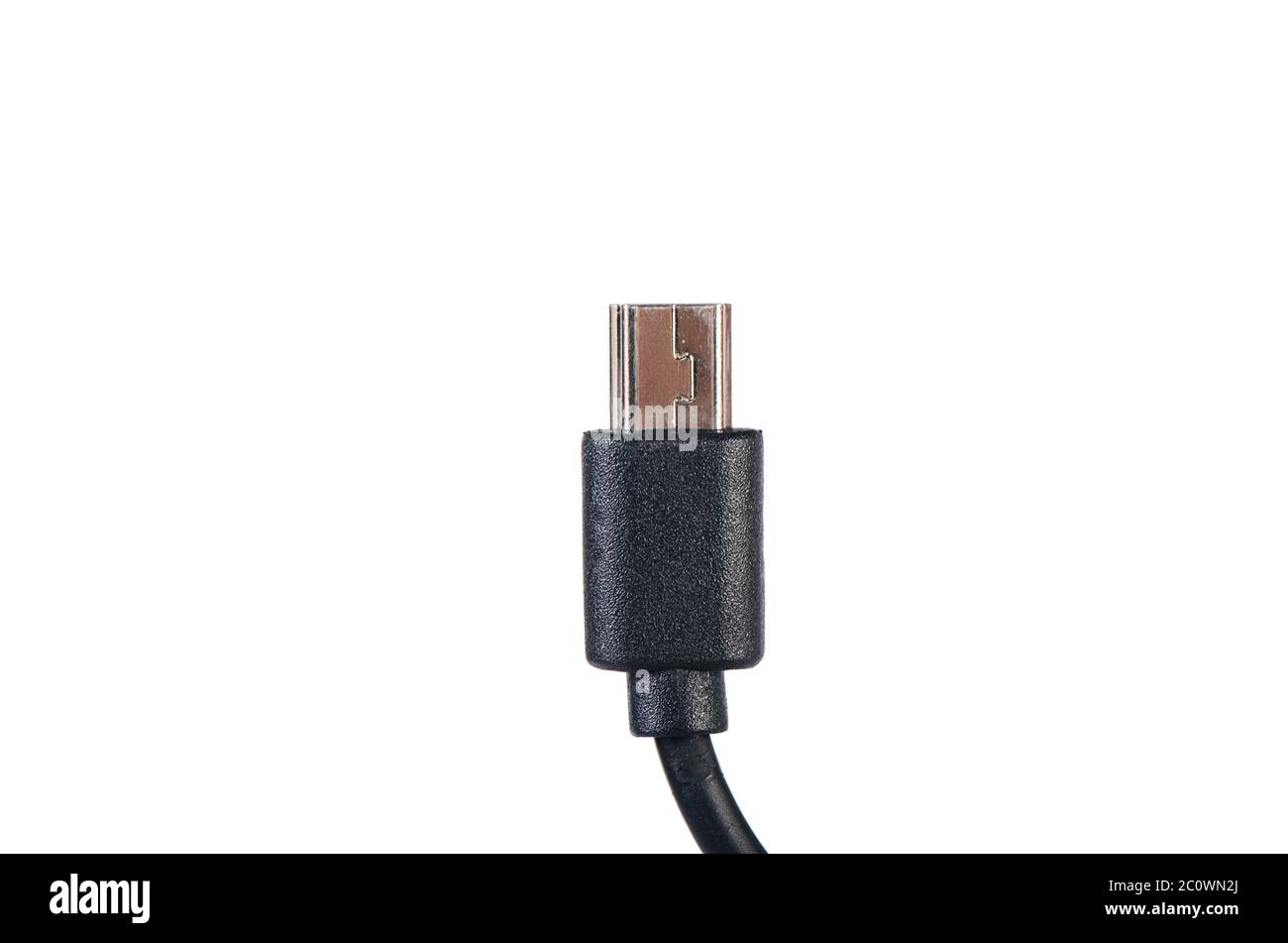 USB cable plug isolated on white Stock Photo - Alamy