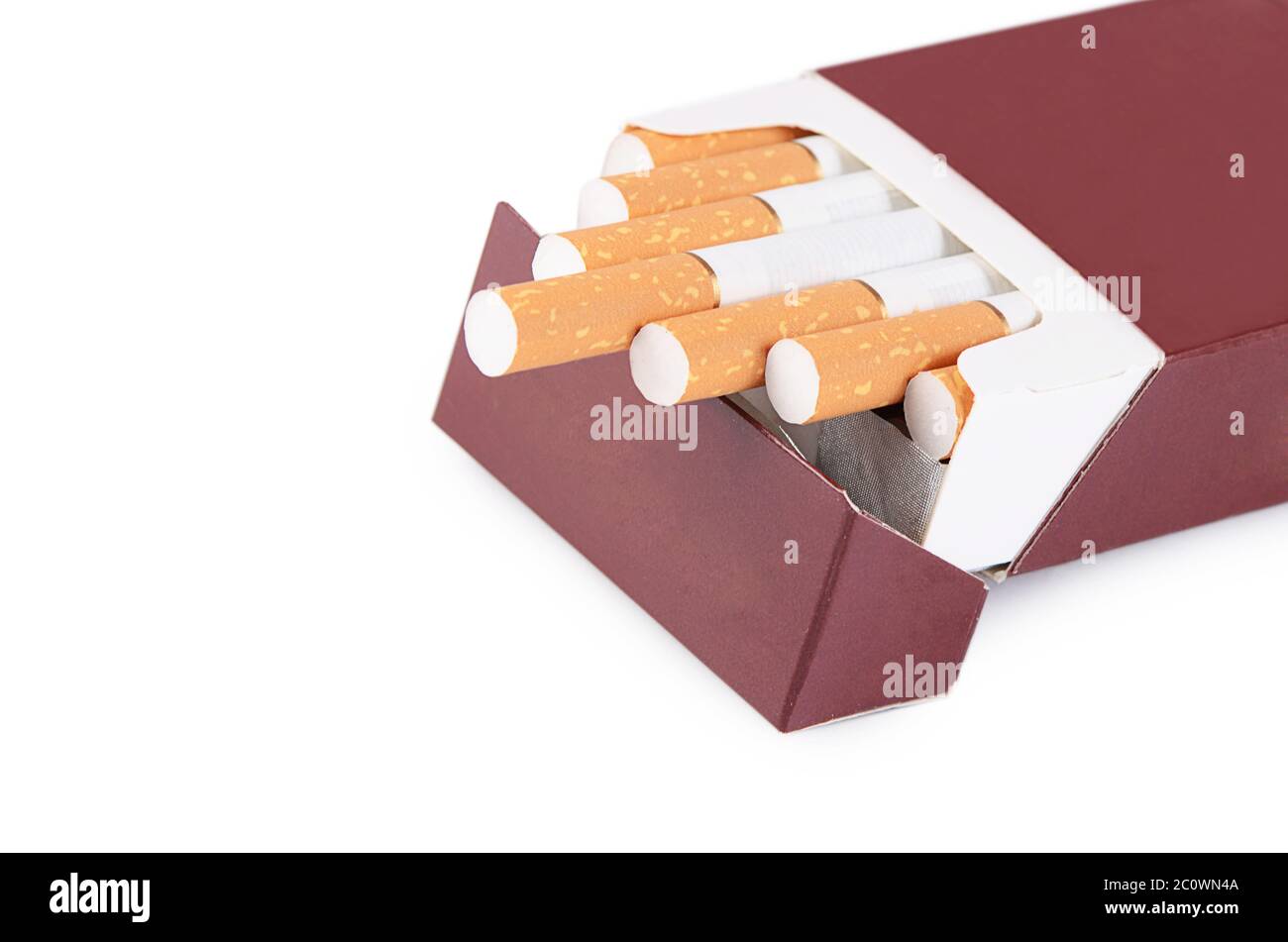 Box cigarettes isolated on a white Stock Photo - Alamy