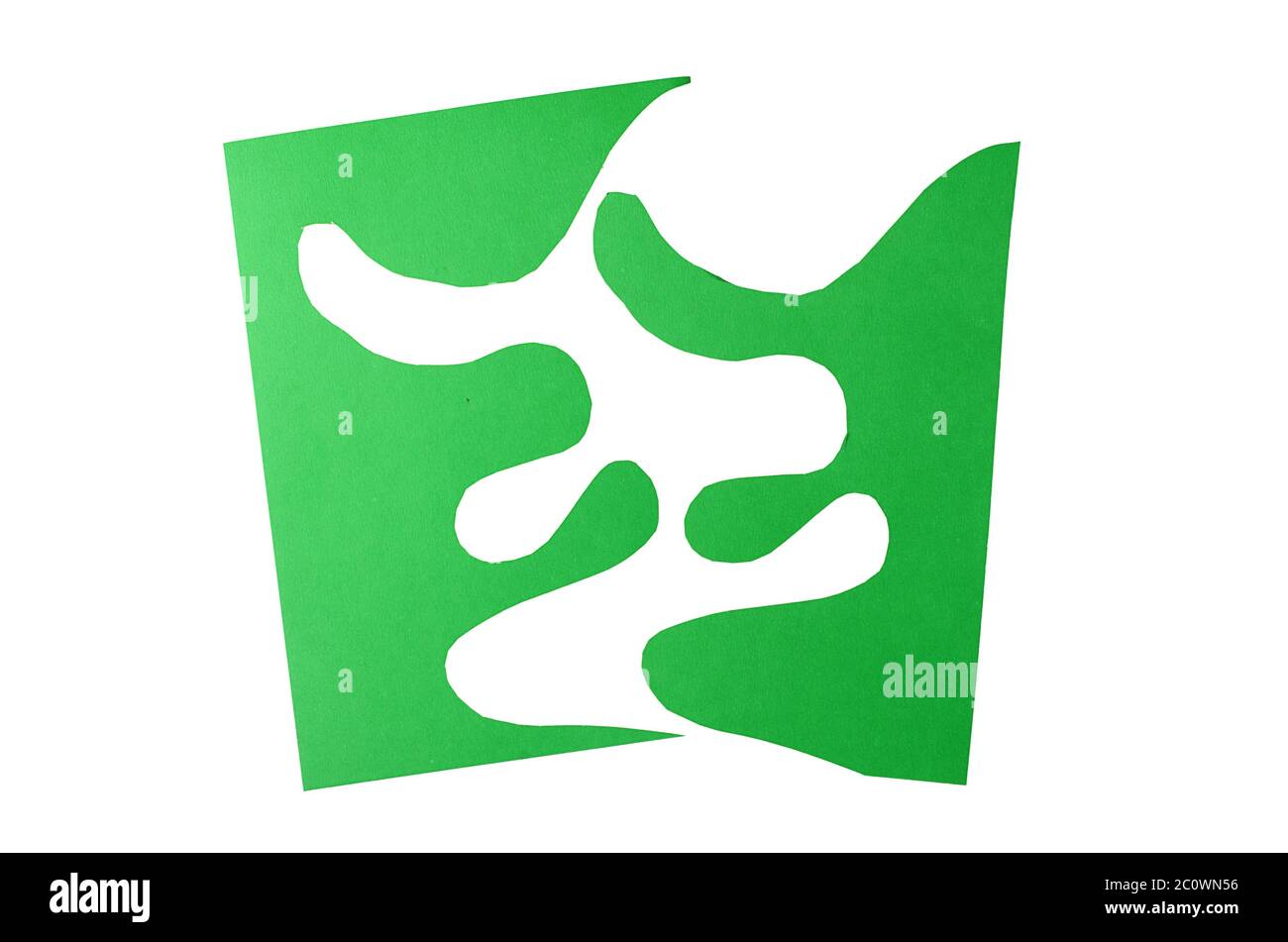Vintage green paper Cut Out Stock Images & Pictures - Alamy