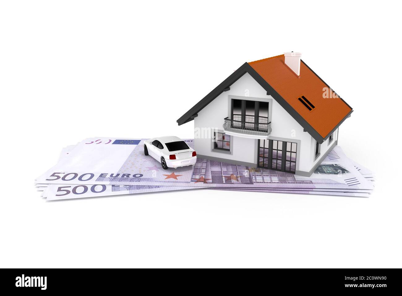 Car by house Cut Out Stock Images & Pictures - Alamy