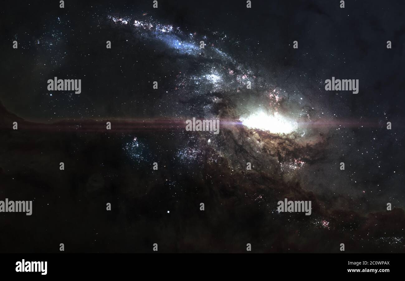 Bright galaxy hi-res stock photography and images - Alamy