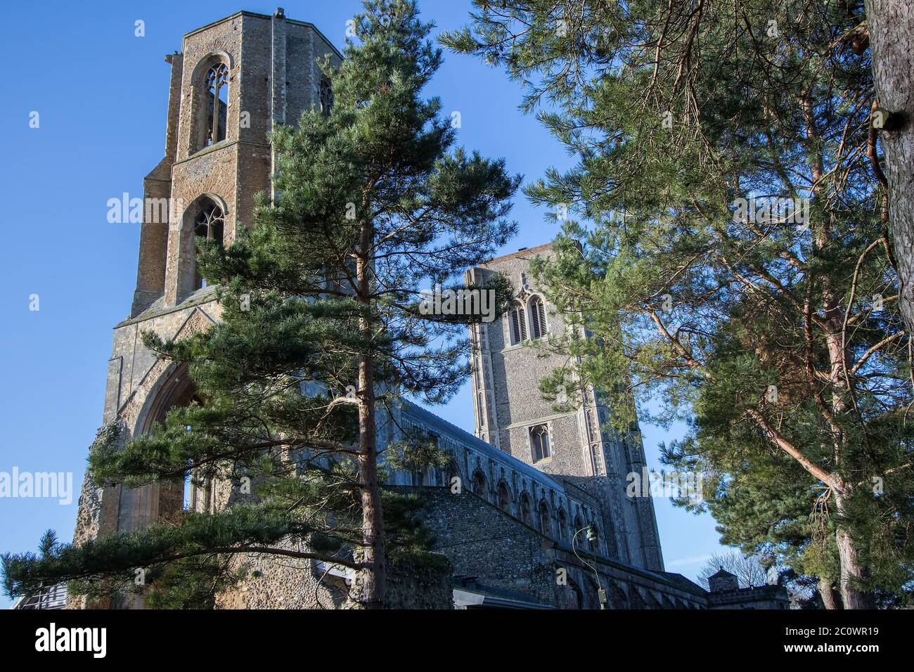 Historic church building. Wymondham Abbey from England UK. Old ...