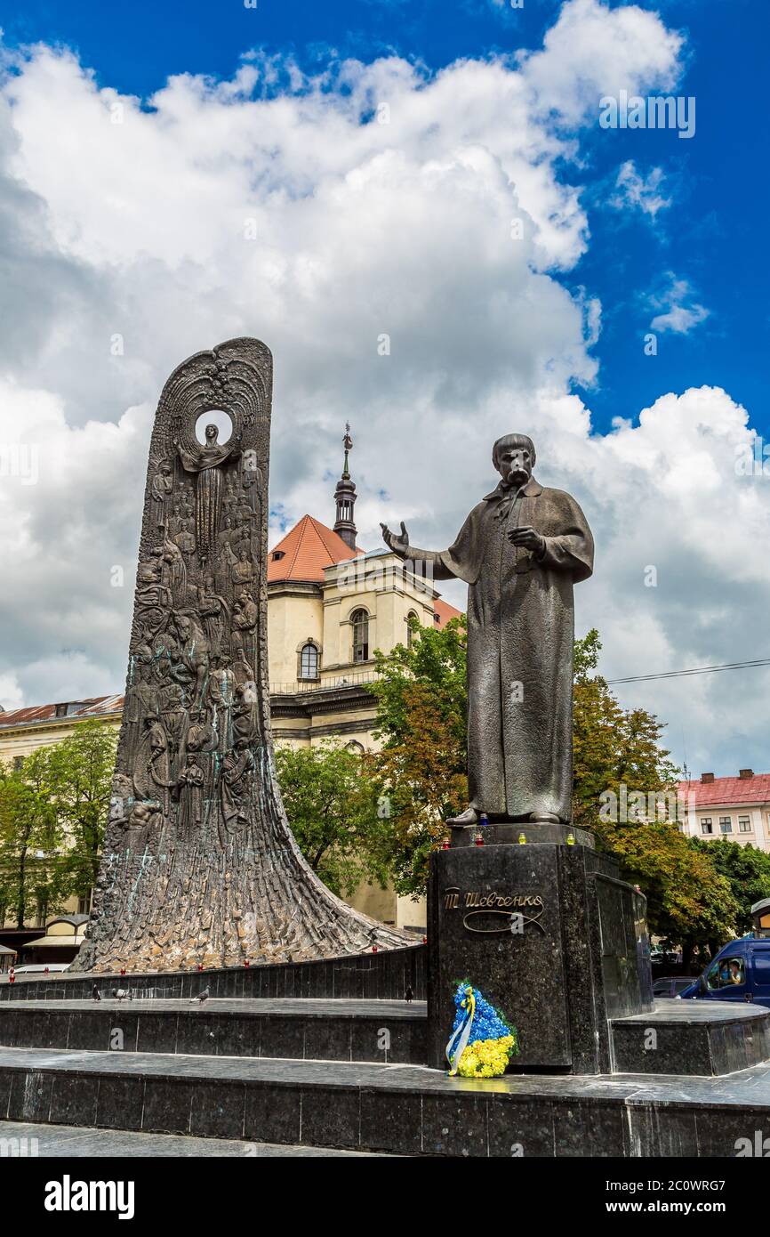 Taras shevchenko statue lviv hi-res stock photography and images - Alamy