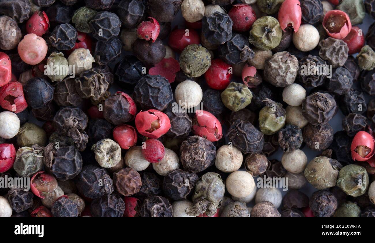 The pepper texture of different colors and varieties Stock Photo - Alamy