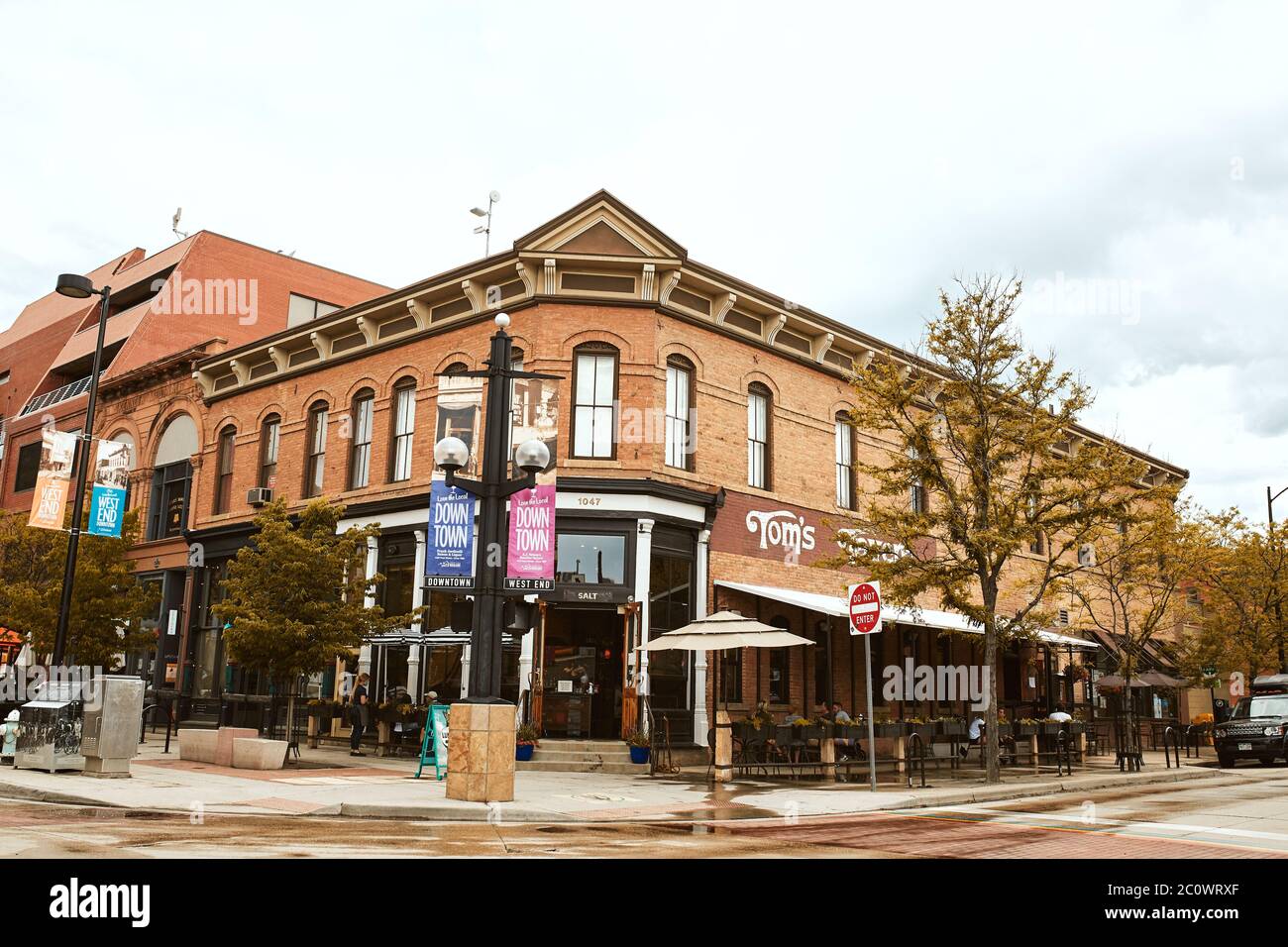 Boulder, Colorado - May 27th, 2020: Shops, businesses and restaurants ...