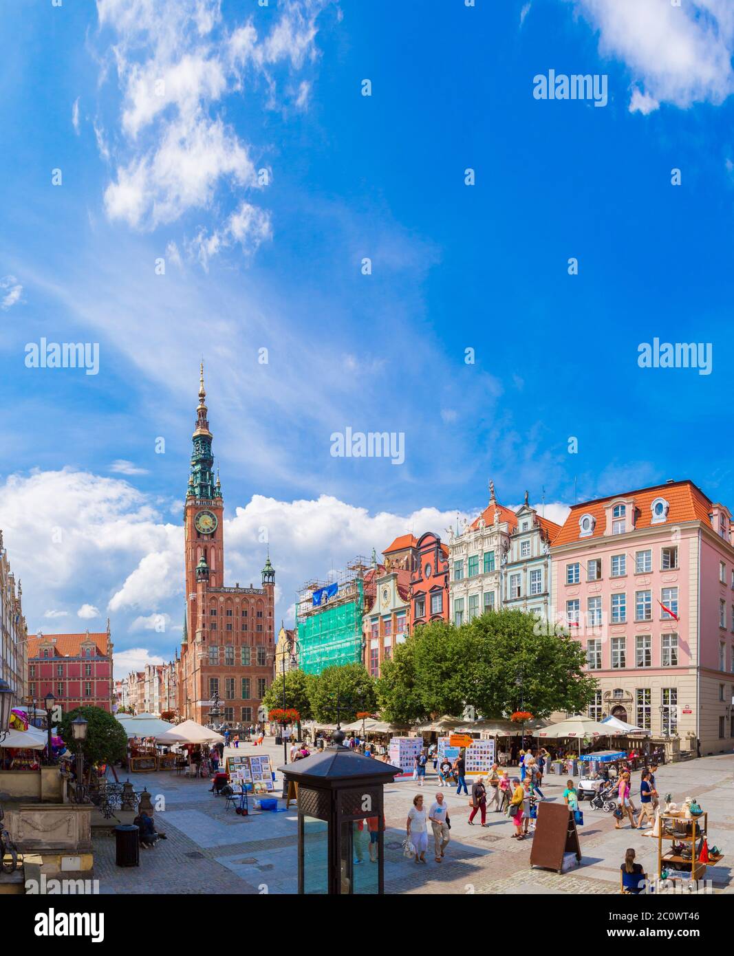 Gdansk-Old City-Long Market street Stock Photo - Alamy