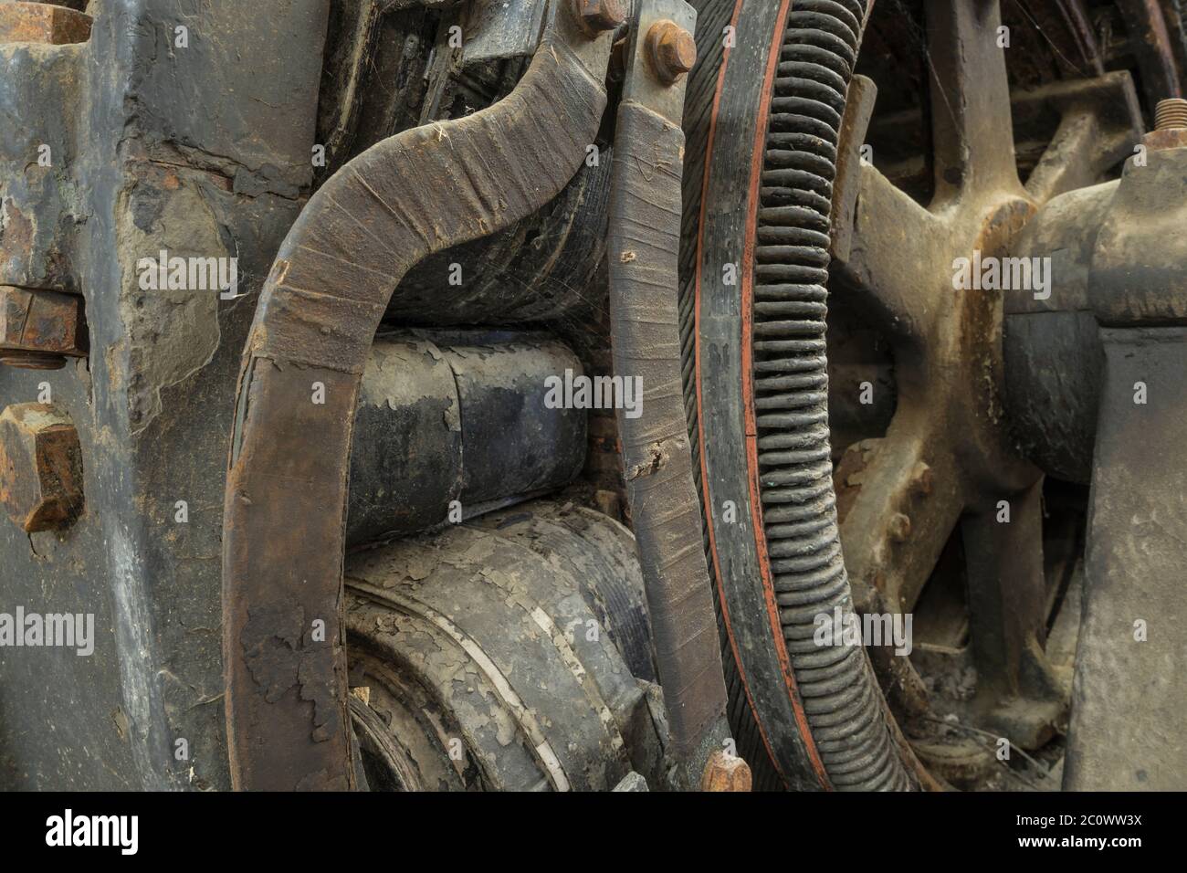 detail of a historic generator machine Stock Photo - Alamy