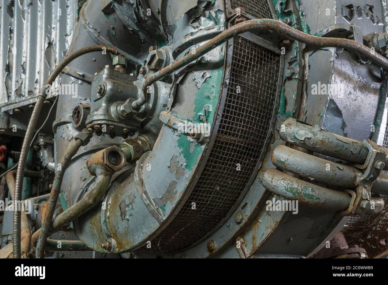detail of a historic ships engine Stock Photo - Alamy