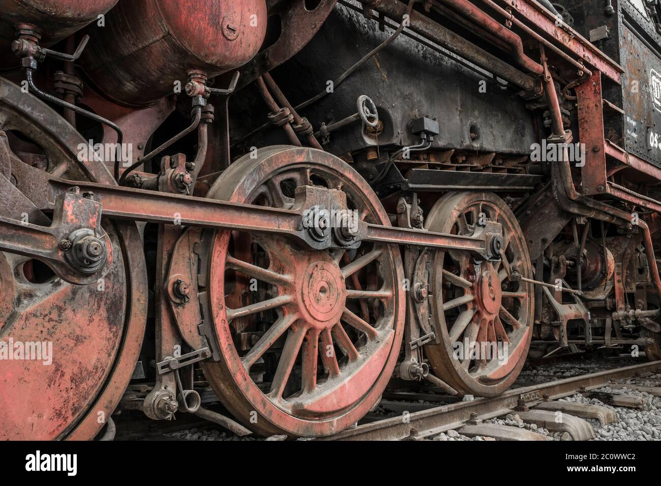 steam locomotive wheels Stock Photo - Alamy