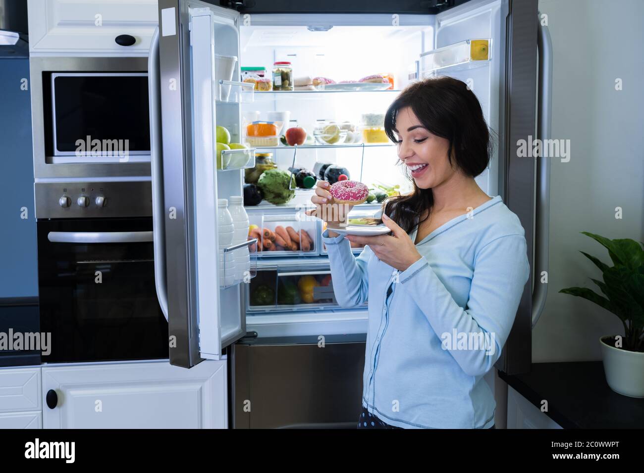 Unhealthy food fridge hi-res stock photography and images - Alamy