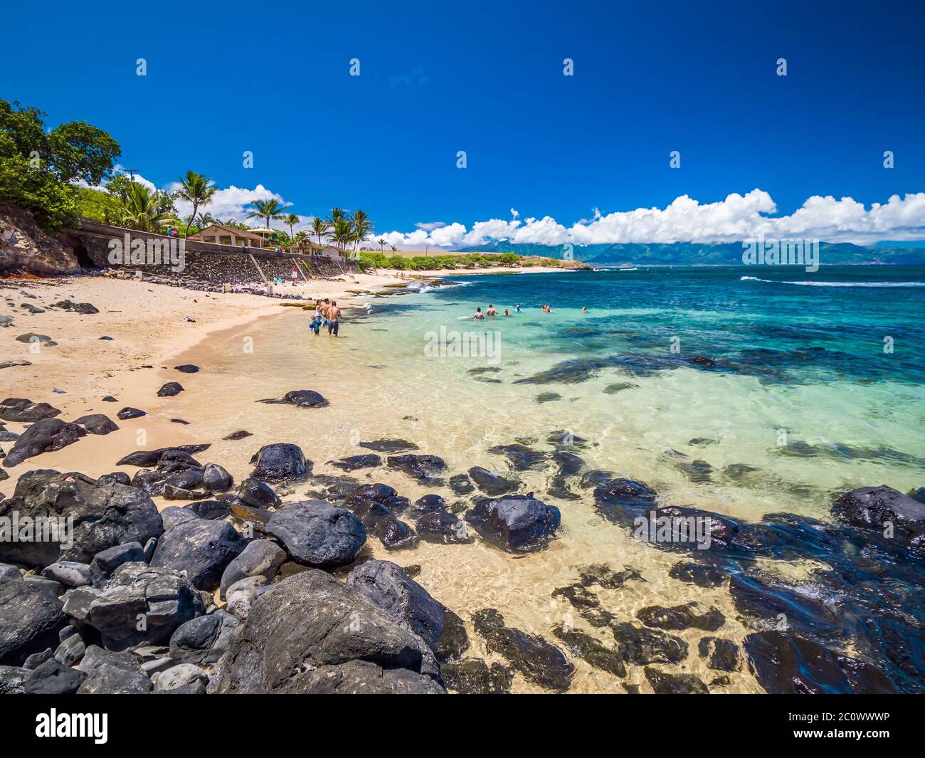 Ho'okipa Beach Park in Maui Hawaii- Aug 2019: renowned windsurfing and ...