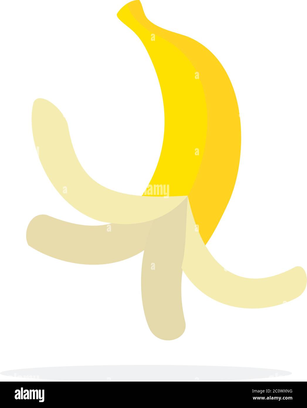 Banana Peel Vector Flat Isolated Stock Vector Image And Art Alamy