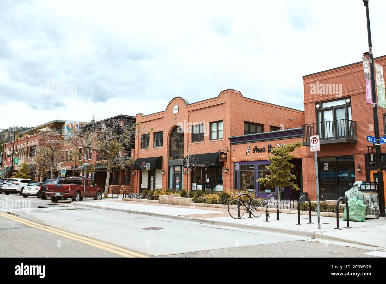 Boulder, Colorado - May 27th, 2020: Shops, businesses and restaurants ...
