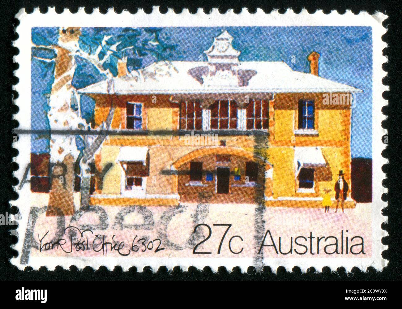 AUSTRALIA - CIRCA 1982: stamp printed by Australia, shows Post Office ...