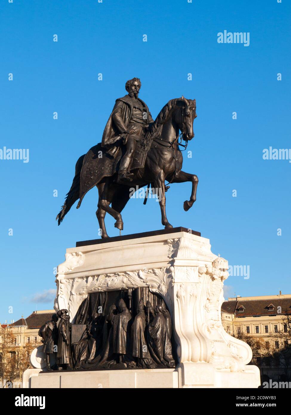 Statue of Count Gyula Andrassy, former hungarian prime minister ...