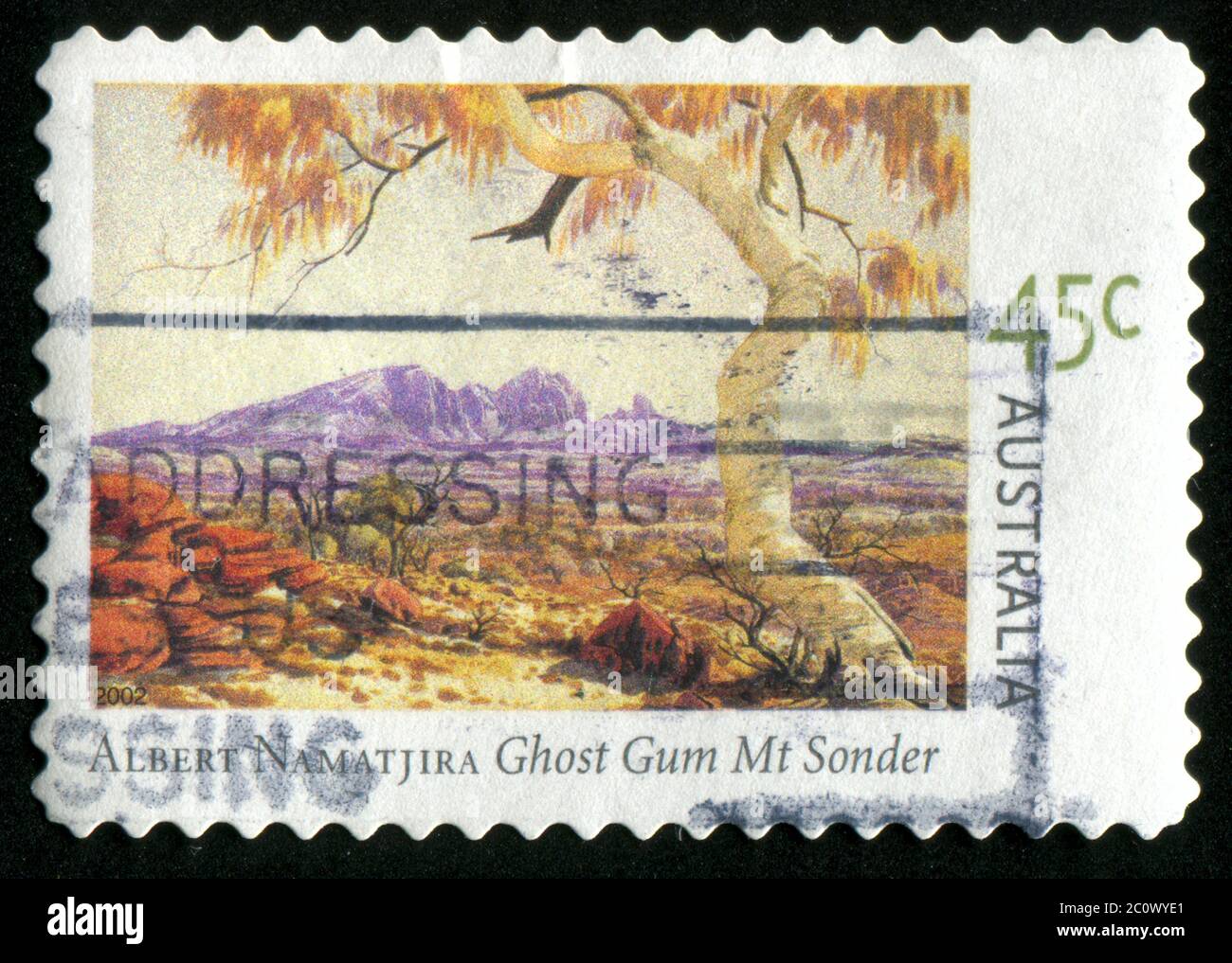AUSTRALIA - CIRCA 2002: stamp printed by Australia, shows Paintings by ...