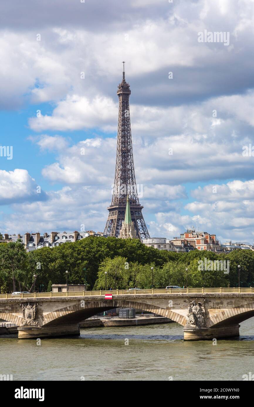 Beautiful eiffel tower boat in hi-res stock photography and images - Alamy