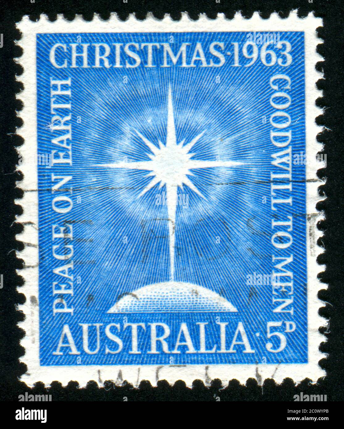 AUSTRALIA - CIRCA 1963: stamp printed by Australia, shows star, circa ...