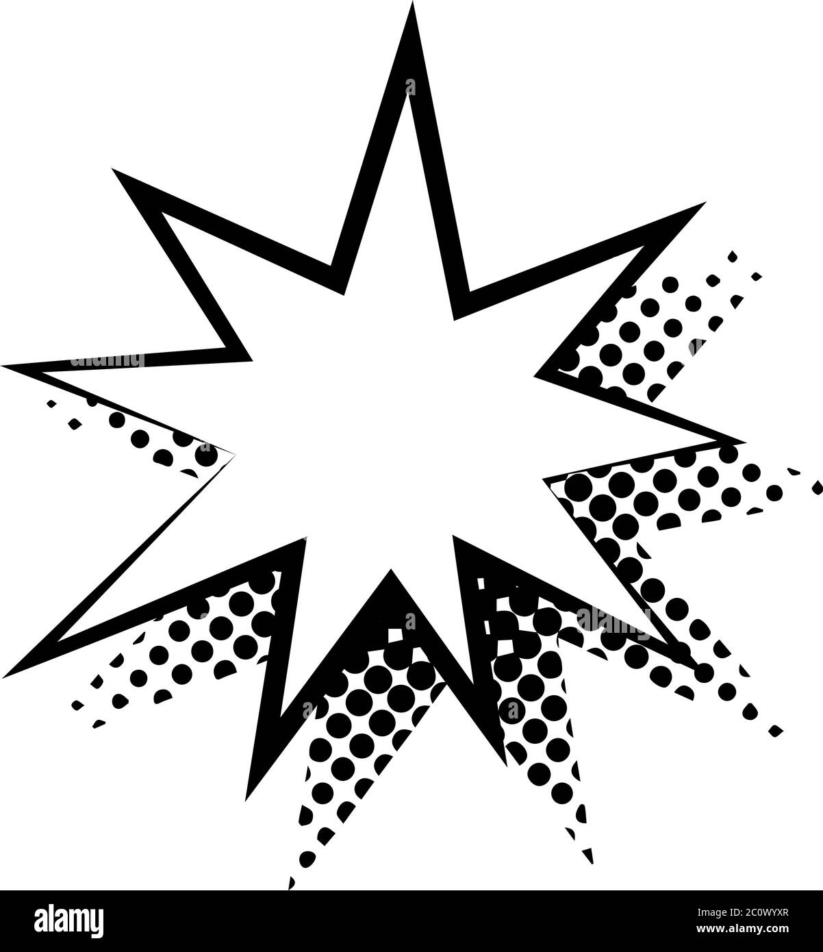 Dialogue bubble in Star form vector flat isolated Stock Vector Image ...