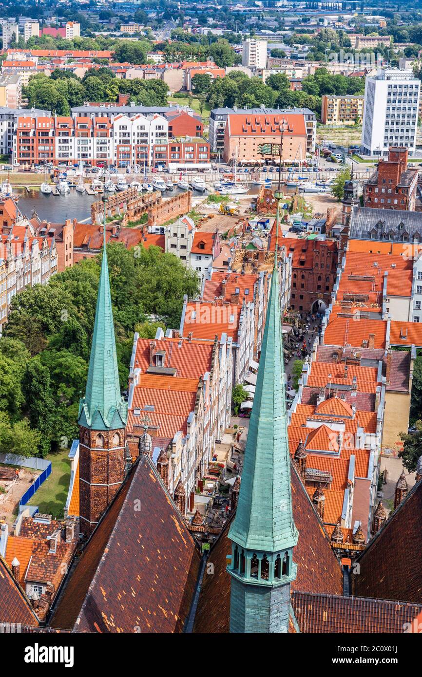 Aerial view gdańsk city hi-res stock photography and images - Alamy