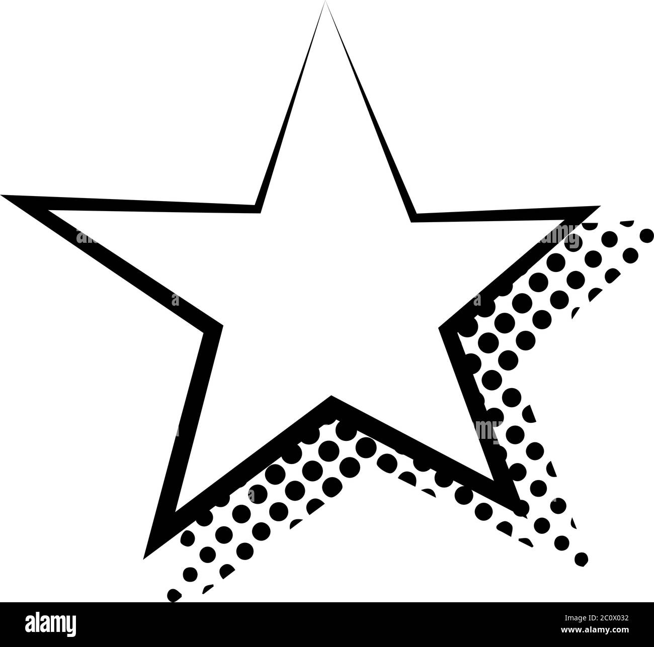 Speech bubble in Star form vector flat isolated Stock Vector Image ...