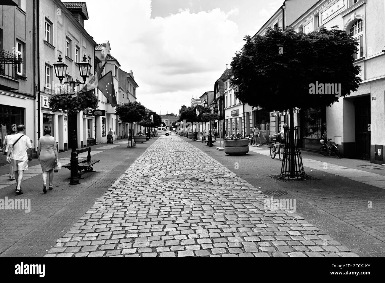 Nice architecture example in Polish old city, Grodzisk Wielkopolski ...