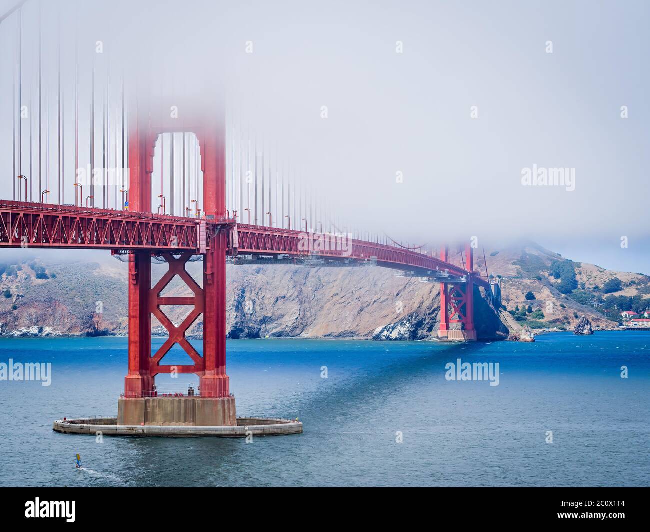 San Francisco - USA, Golden Gate Bridge in San Francisco bay, California, USA. An icon of San ...