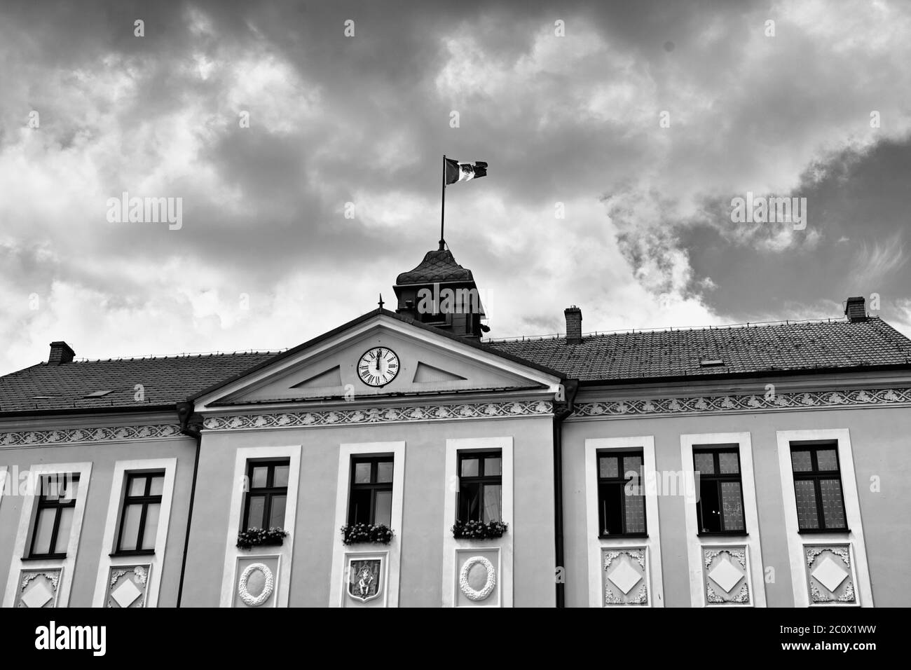 Nice architecture example in Polish old city, Grodzisk Wielkopolski ...