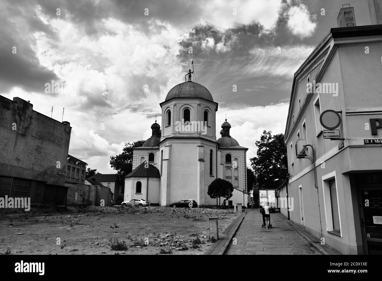Nice architecture example in Polish old city, Grodzisk Wielkopolski ...