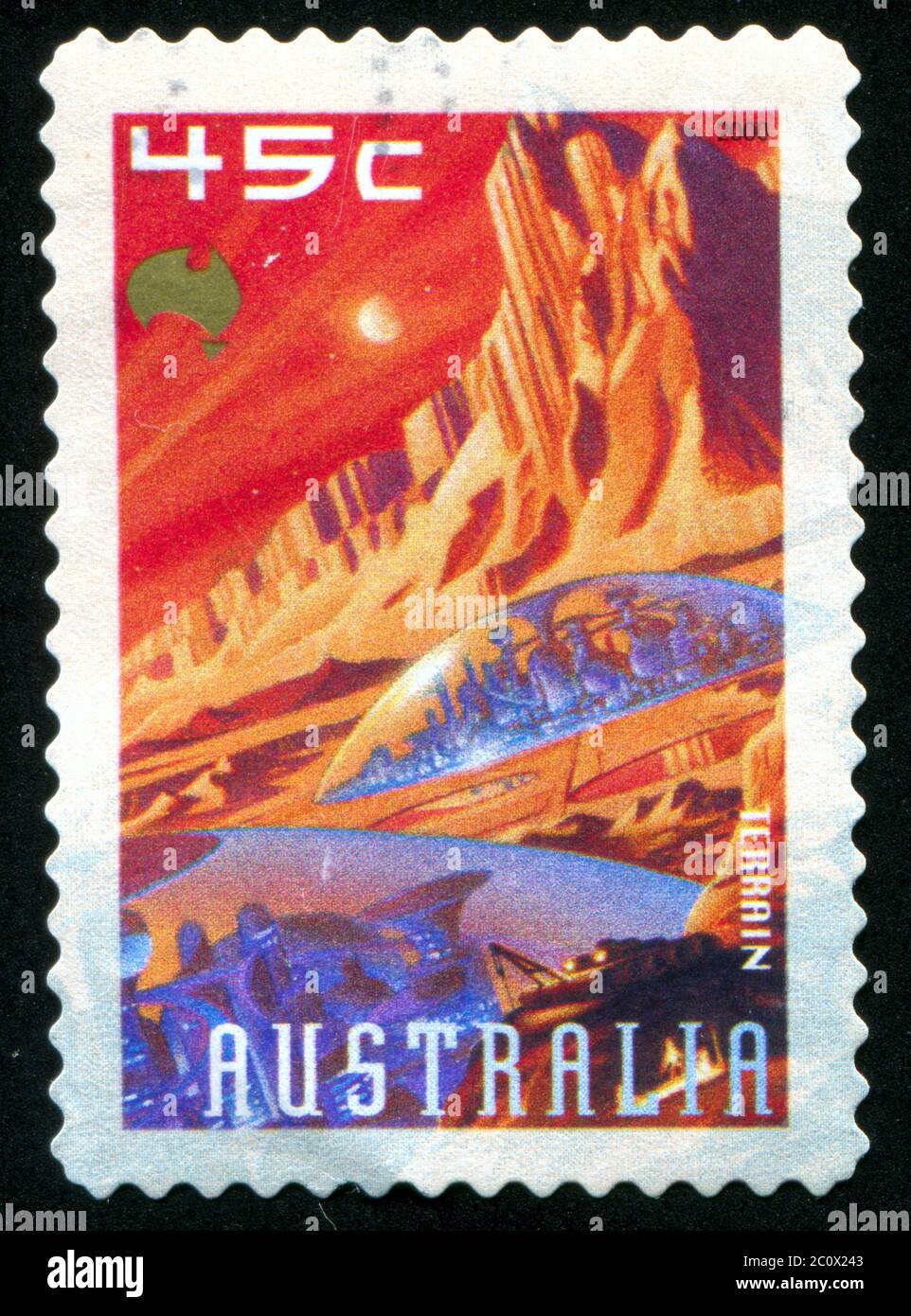 AUSTRALIA - CIRCA 2000: stamp printed by Australia, shows Cosmic ...
