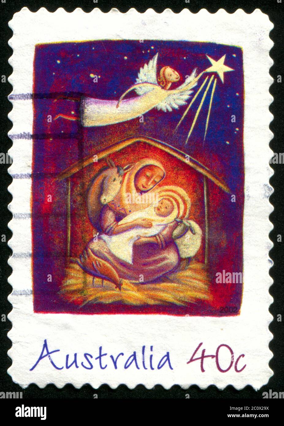 AUSTRALIA - CIRCA 2002: stamp printed by Australia, shows Christmas ...