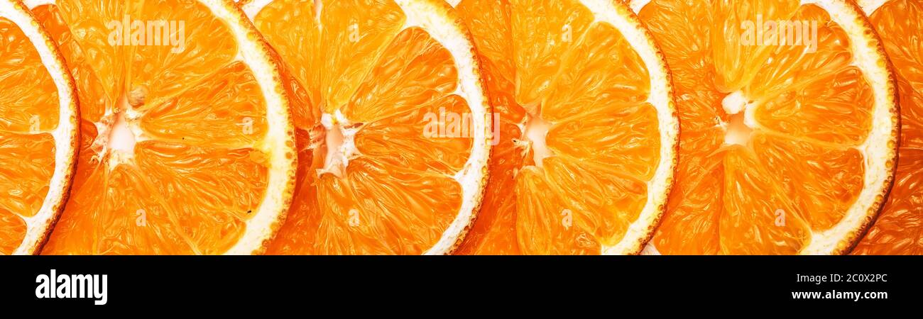Slices of oranges - delicious edible background border Stock Photo - Alamy