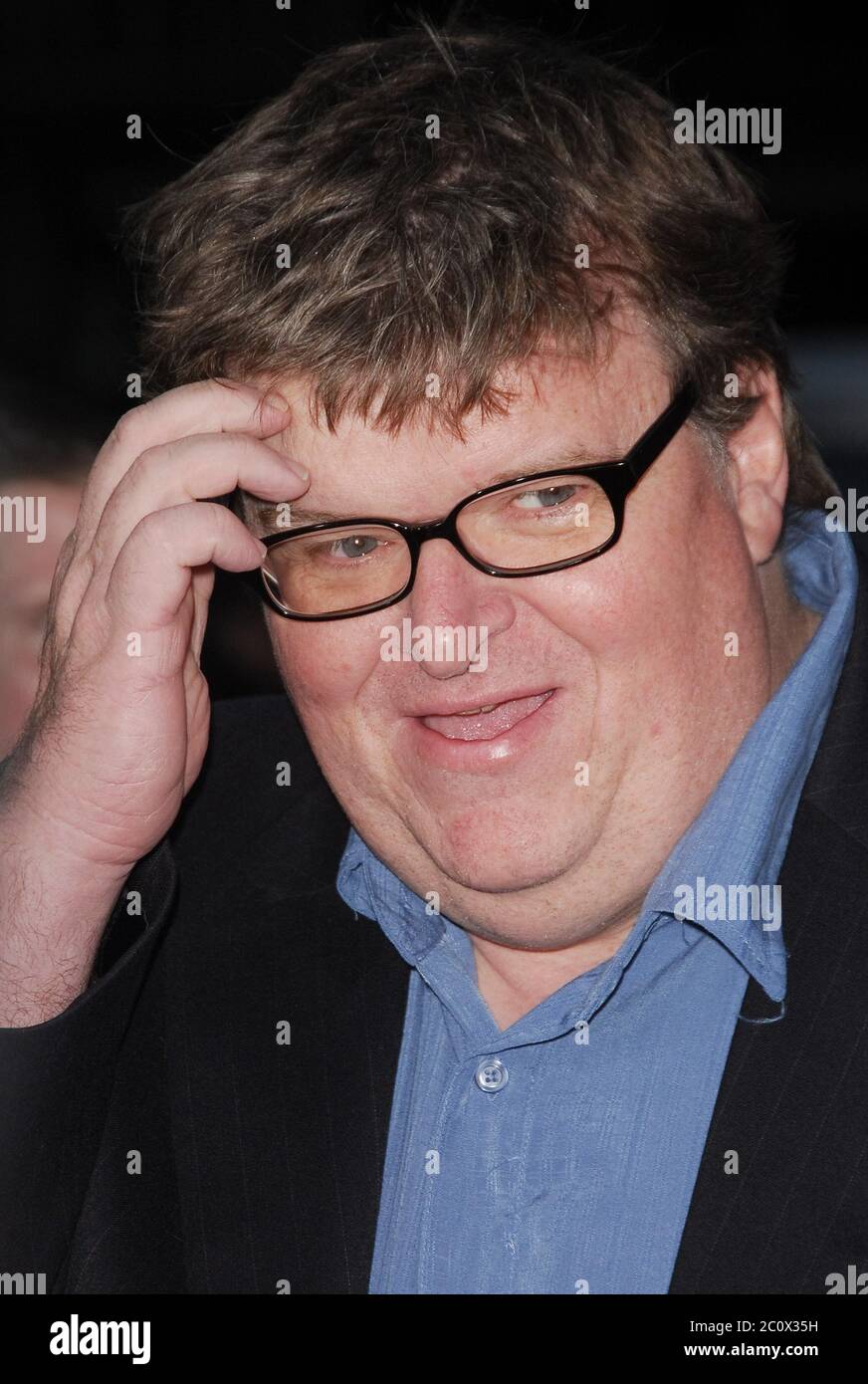 Michael Moore at the Los Angeles Screening of "Sicko" held at The ...